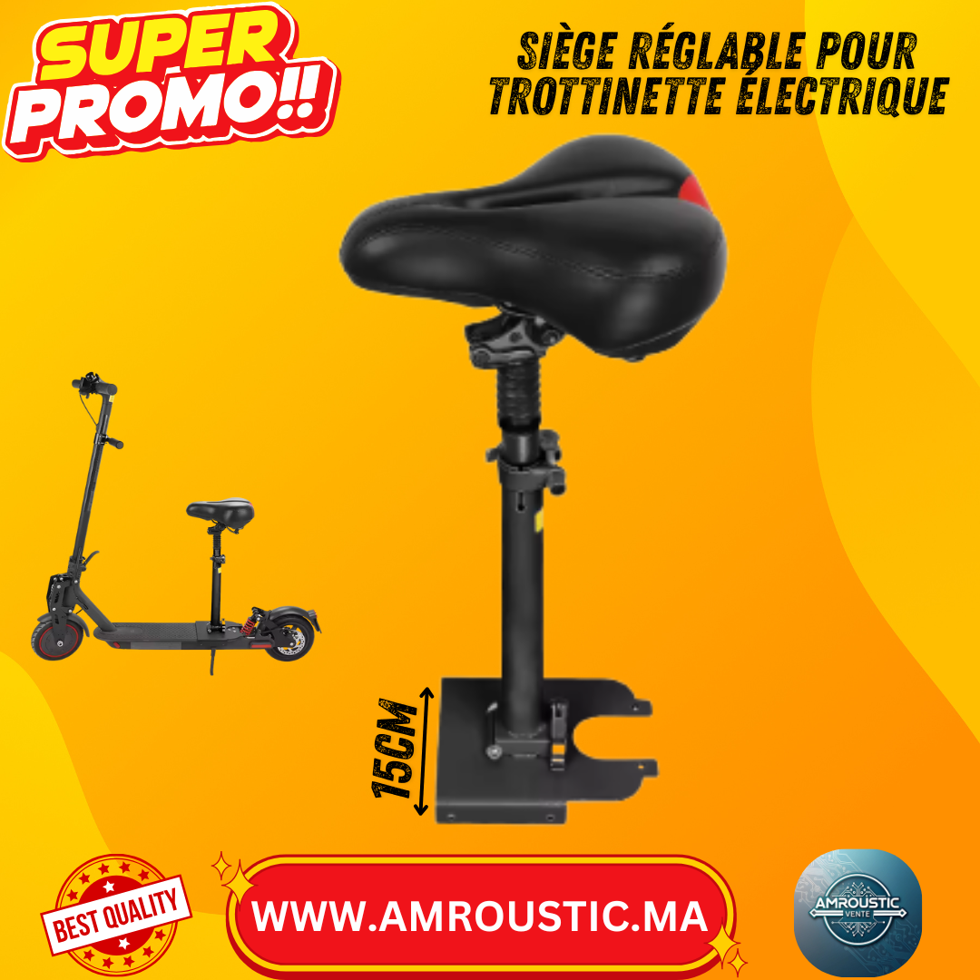 Siège réglable pour trottinette électrique – amroustic